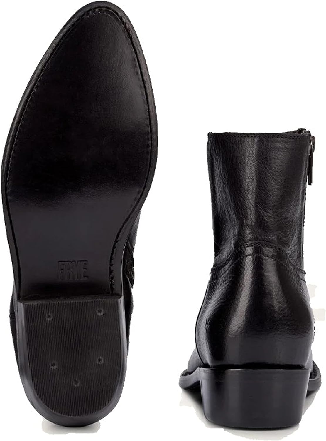 Frye Billy Inside Zip Booties for Women Crafted from Antiqued Leather ...