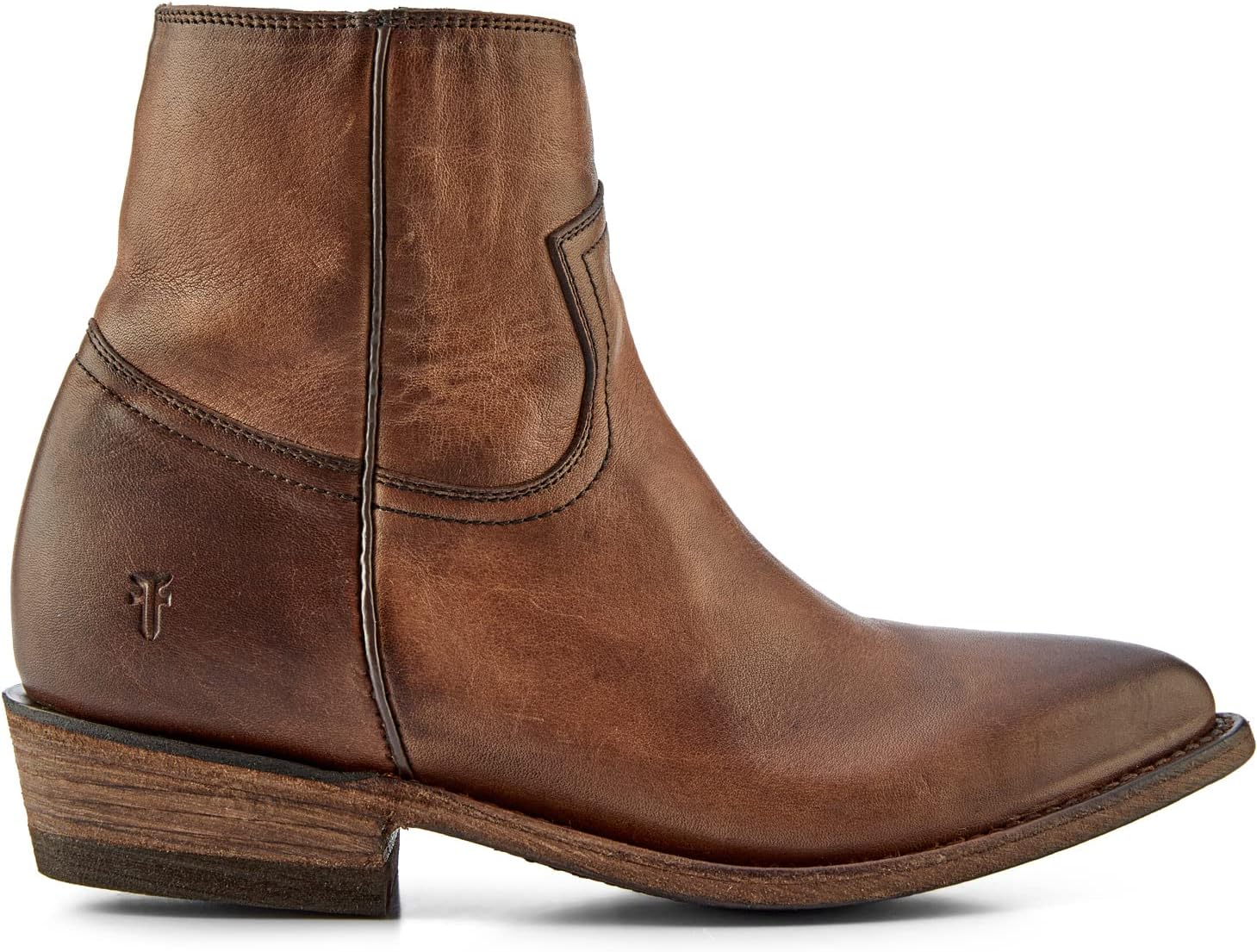 Frye Billy Inside Zip Booties for Women Crafted from Antiqued Leather ...