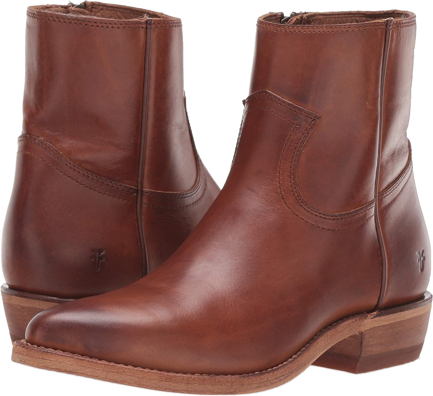 Frye Billy Inside Zip Booties for Women Crafted from Antiqued Leather ...