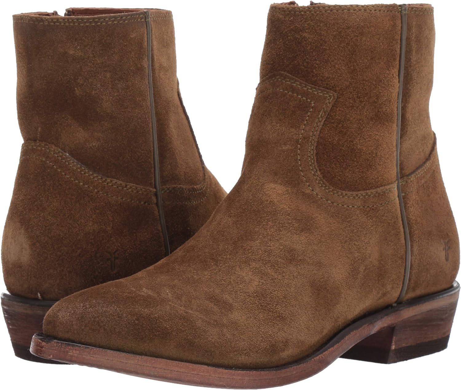 Frye Billy Inside Zip Booties for Women Crafted from Antiqued Leather ...