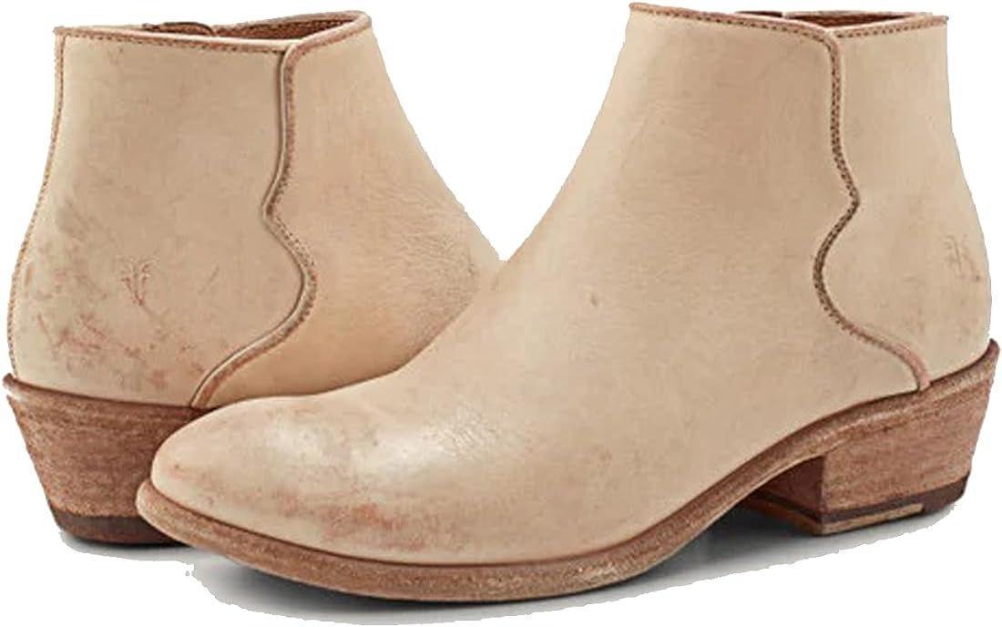 Frye Carson Piping Booties for Women Made from Soft Full-Grain Leather ...