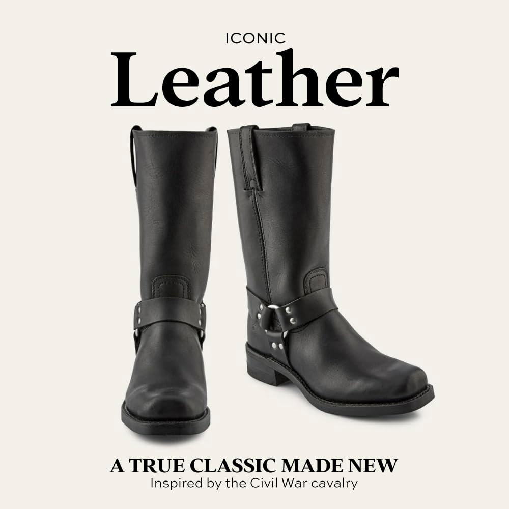 Frye Harness 12R Boots for Men with Oiled-Leather Upper, Goodyear Welt ...