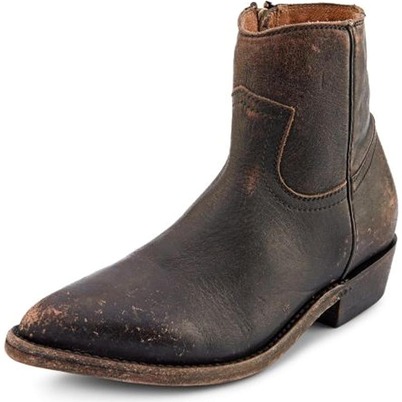 Frye Billy Inside Zip Booties for Women Crafted from Antiqued Leather ...