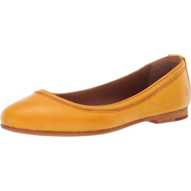 Frye Carson Ballet Flats for Women Featuring Premium Tumbled Leather ...